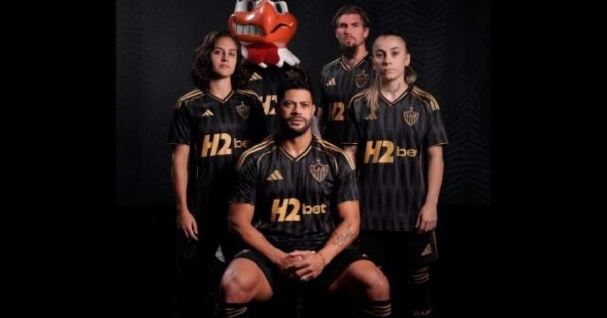 Atlético anuncia novo terceiro uniforme com destaque para o Galo