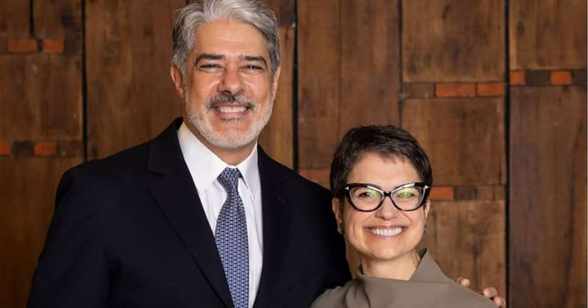 Sandra Annenberg comemora a retomada de parceria com William Bonner