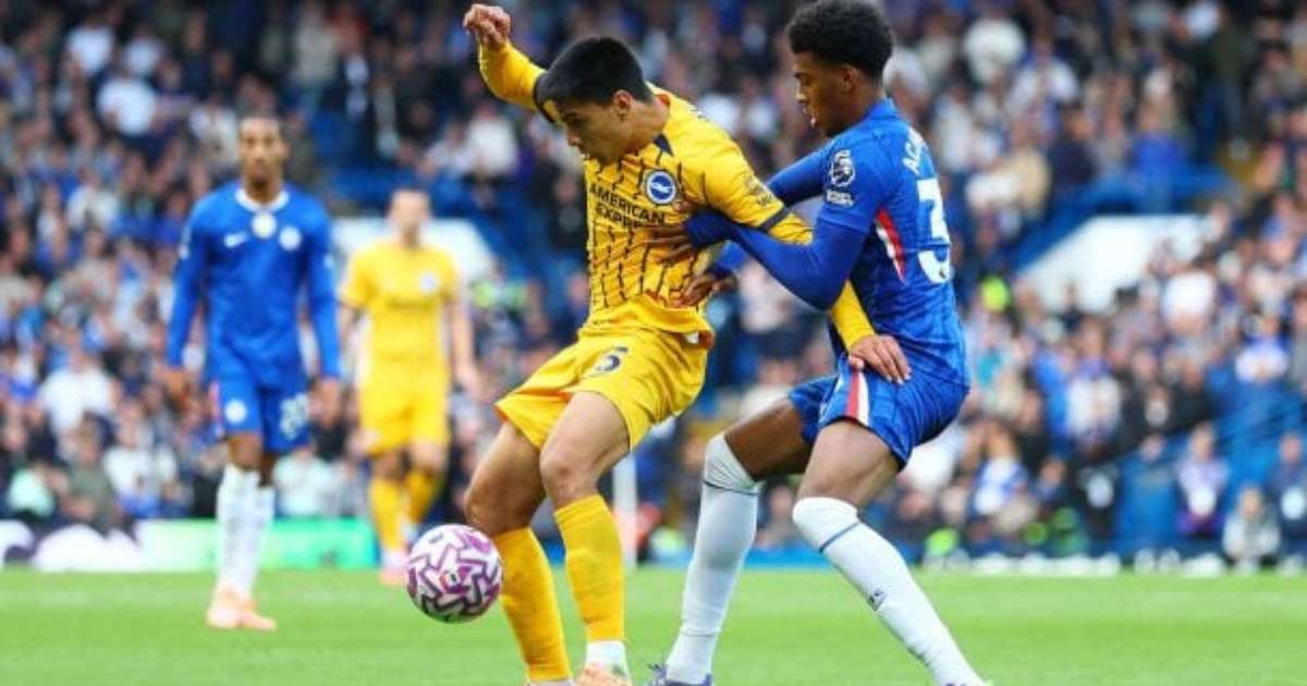 Chelsea sofre virada após expulsão e perde para o Brighton em Londres