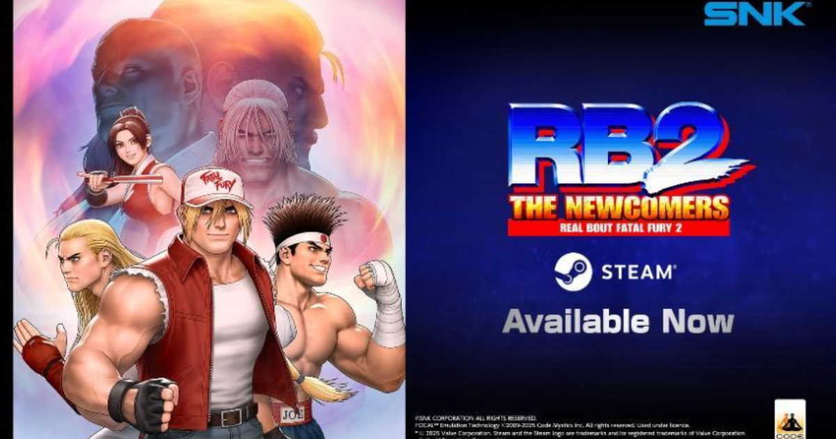Real Bout Fatal Fury 2 chega ao Steam com rollback e extras para fãs