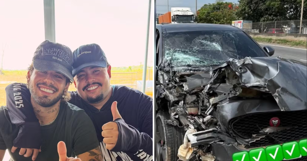 Zé Felipe ajuda melhor amigo que sofreu acidente de carro: 'Na medida ...