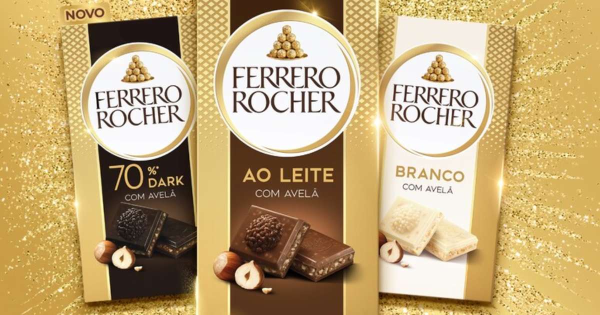 Ferrero Rocher lança nova barra de chocolate 70% Dark