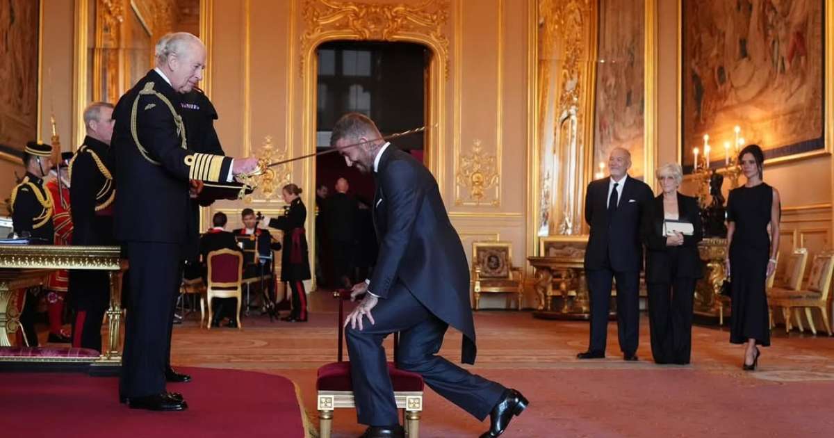 Beckham recebe título de nobreza pelo Rei Charles III