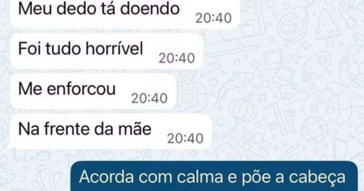 Novo print surge e mostra Marcela dizendo que foi enforcada por Dado ...