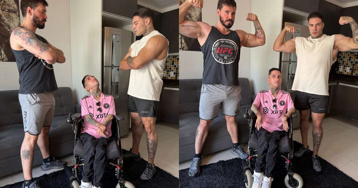 Cadeirante choca ao anunciar filme com dois homens: 'Já não sinto as pernas mesmo'