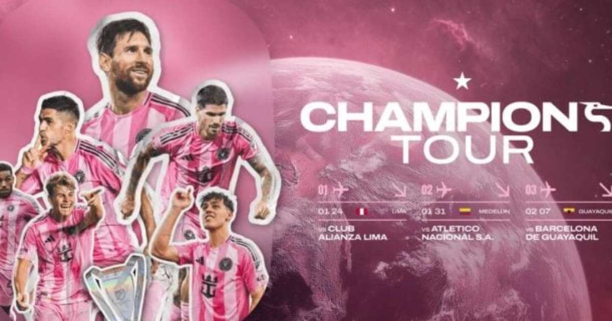 Inter Miami: time de Messi e Suárez anuncia três jogos na América do Sul