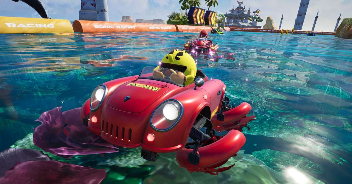 Sonic Racing: CrossWorlds ganha conteúdos baseados em Pac-Man