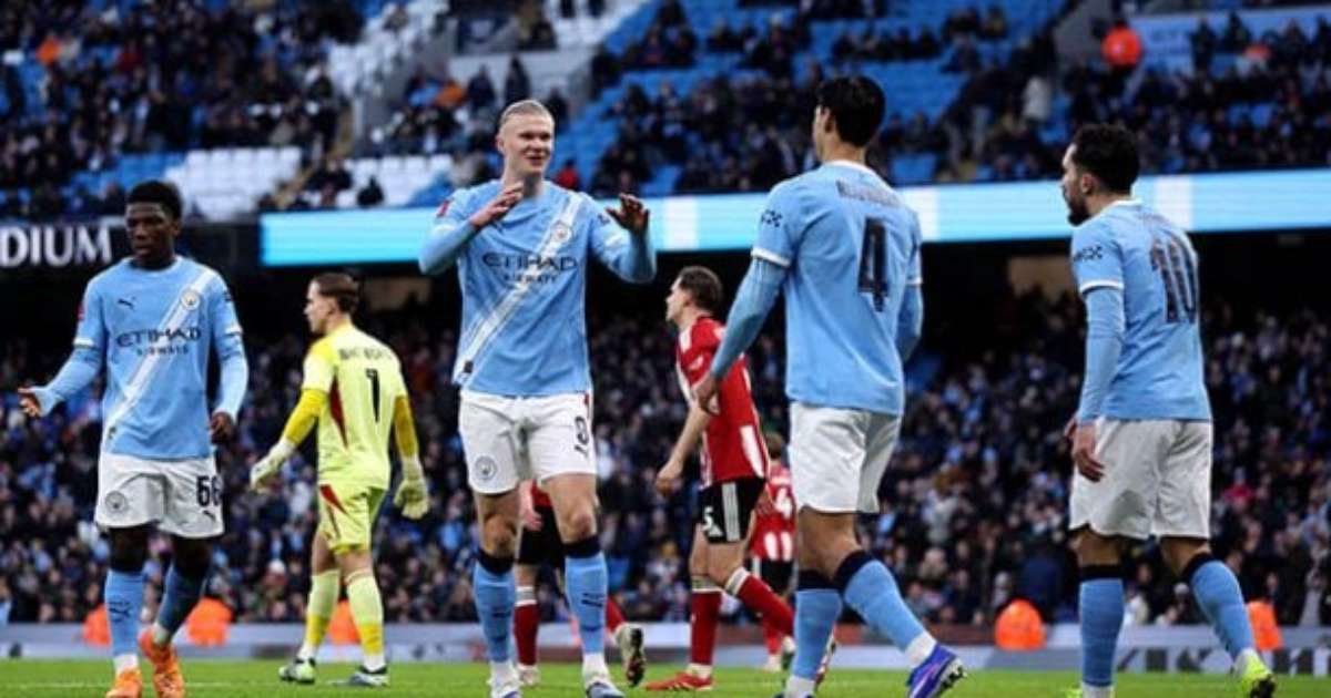 Com mistão, Manchester City esmaga o Exeter e avança na Copa da Inglaterra