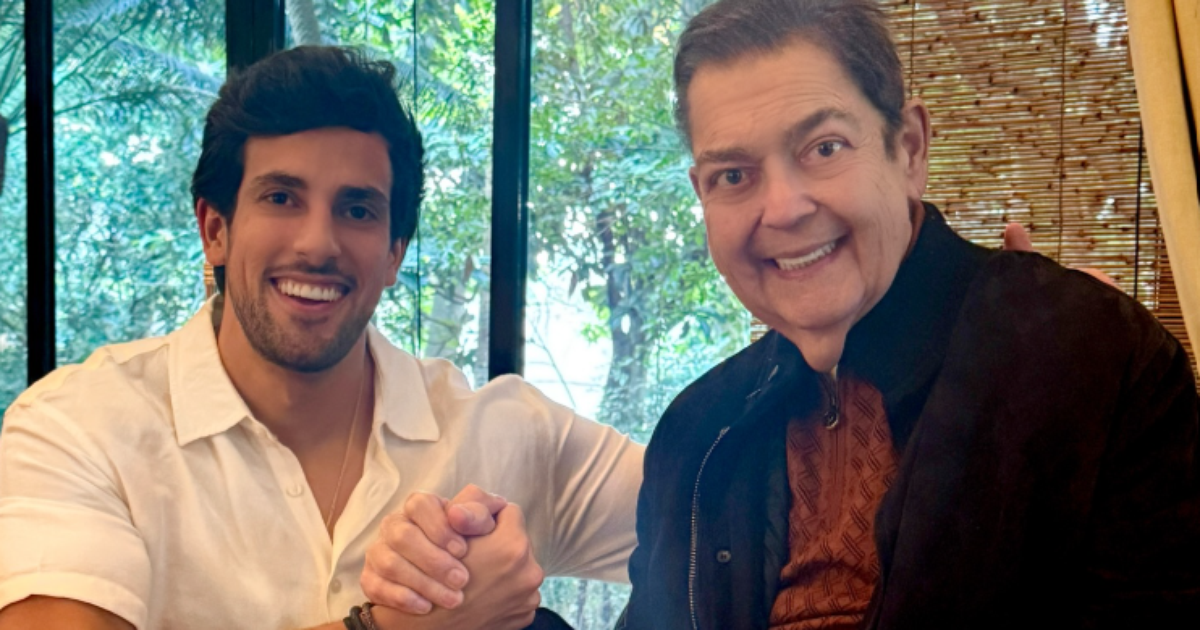Faustão faz aparição rara em homenagem do genro: 'Cara fantástico'