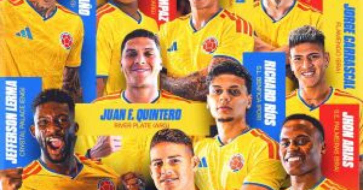 Com James Rodríguez e Luis Díaz, Colômbia anuncia os 26 convocados para ...