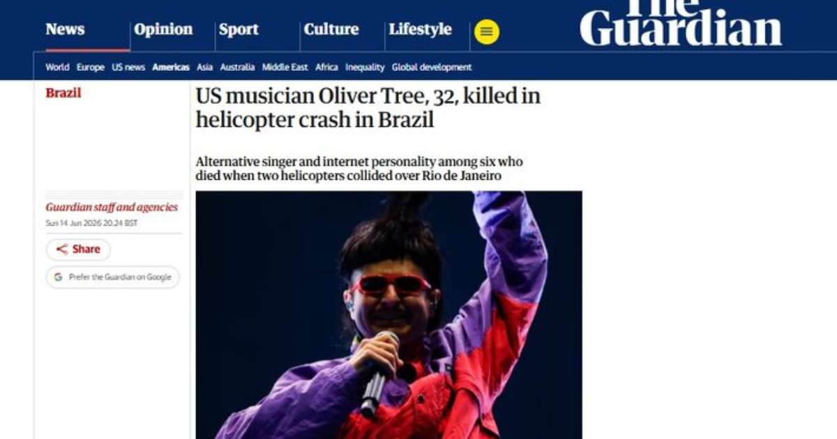 Oliver Tree: Imprensa internacional repercute morte de cantor no Brasil