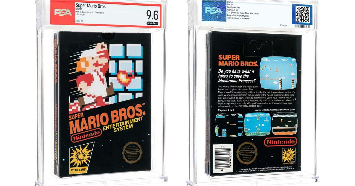 Cópia lacrada de Super Mario Bros. é vendida por valor recorde US$ 3 ...