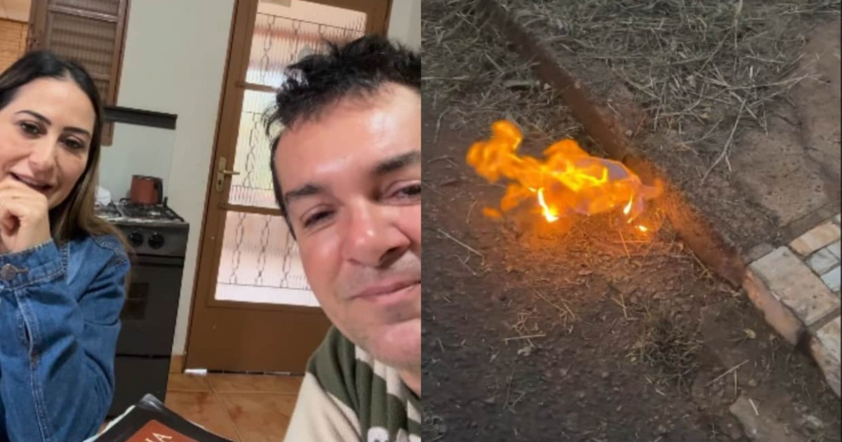 Coisa do diabo? Esposa de Regis Danese faz desabafo após queimar Labubu