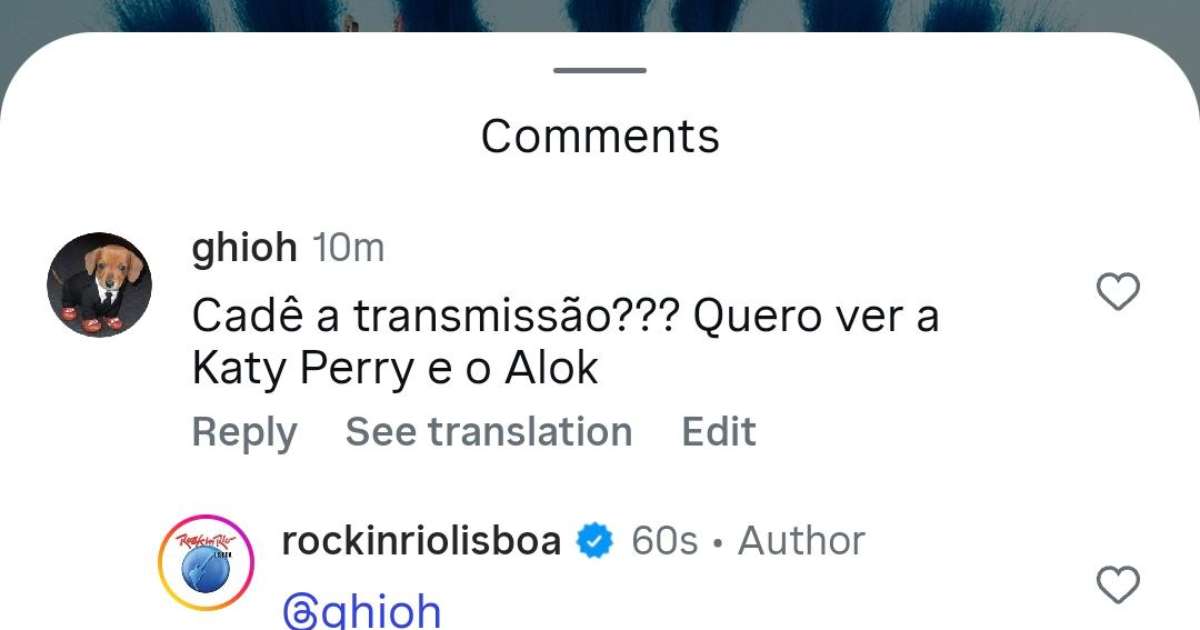 Katy Perry: equipe barra transmissão do show no Rock in Rio Lisboa para ...