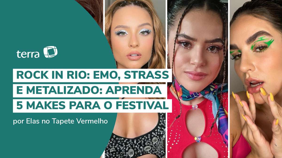 Do emo ao strass, aprenda 5 makes para curtir o Rock in Rio