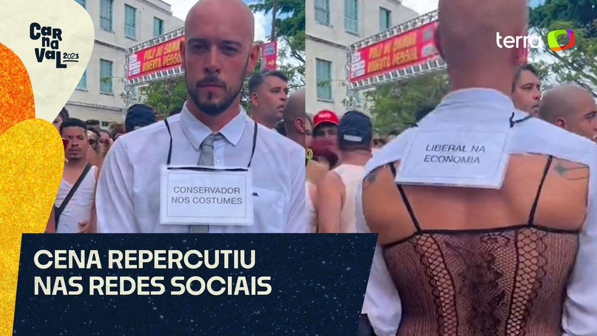 Homem se fantasia de 'conservador nos costumes' e 'liberal na economia ...