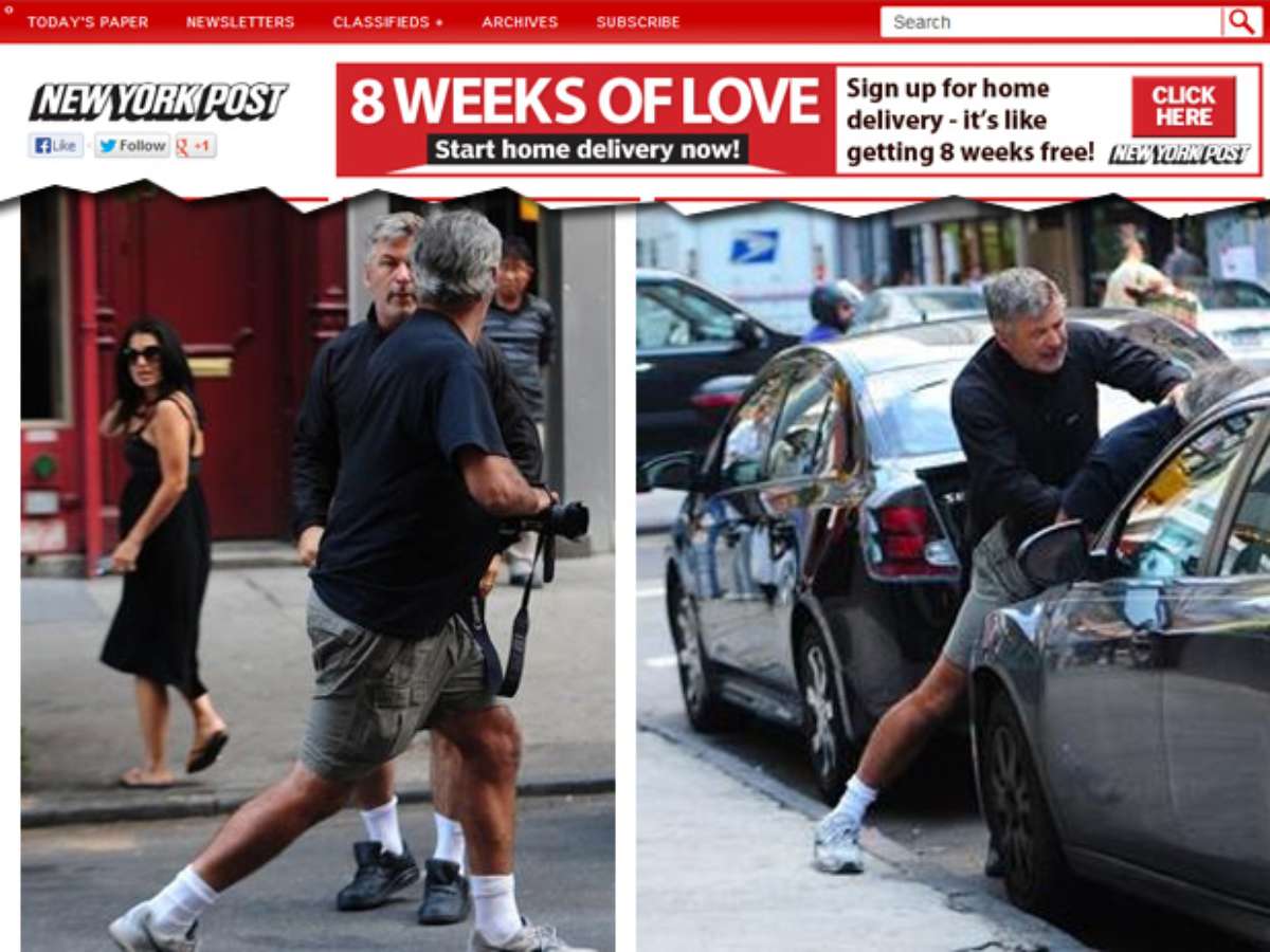 Alec Baldwin imobiliza paparazzo durante briga em rua de Nova York