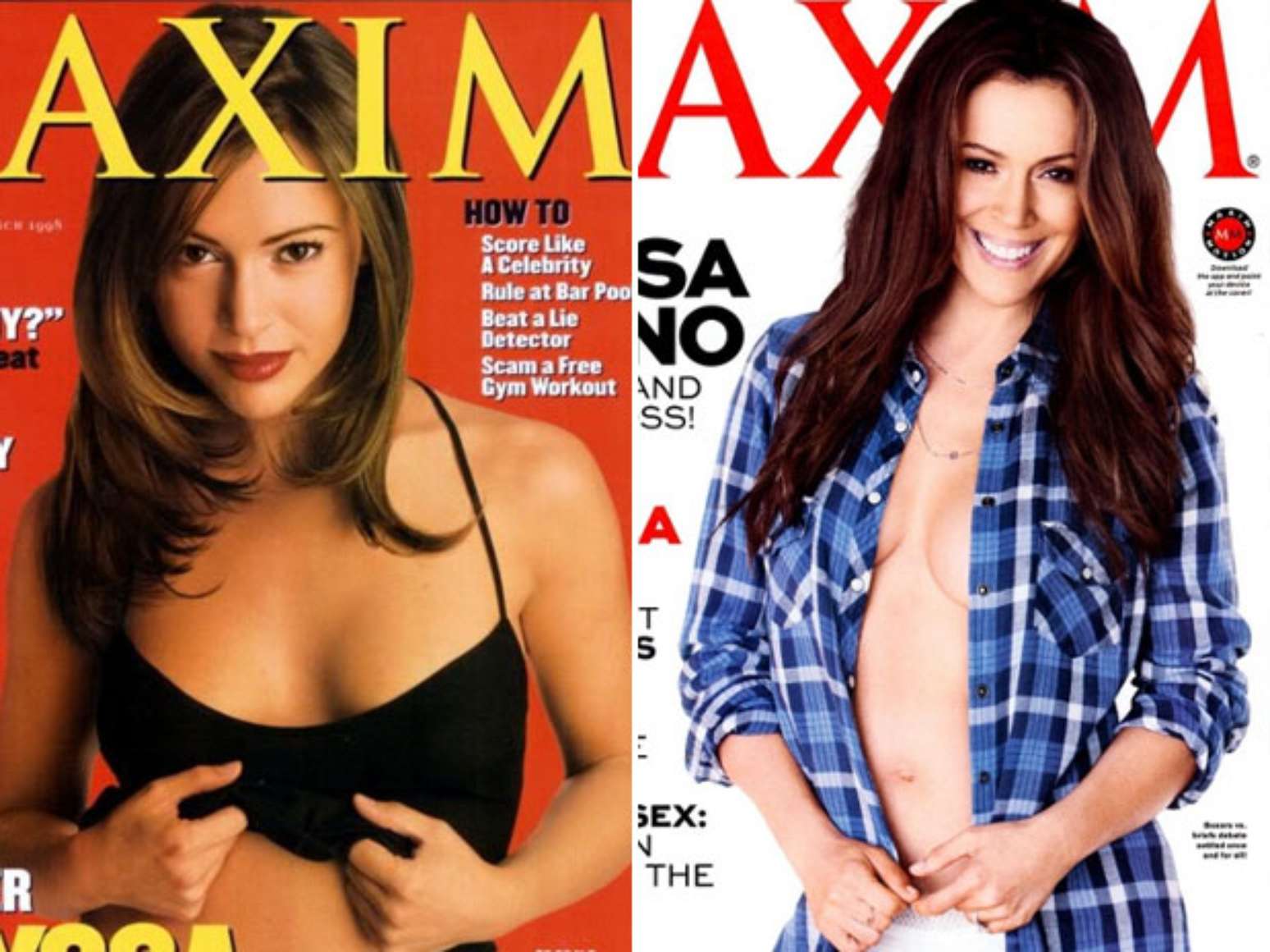 Após 15 anos, atriz Alyssa Milano volta a ser capa da Maxim