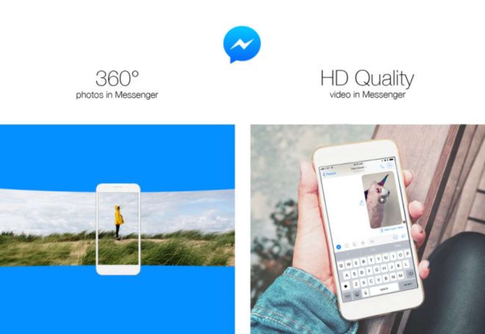 Facebook Messenger agora tem suporte a vídeos em HD e fotos 360°