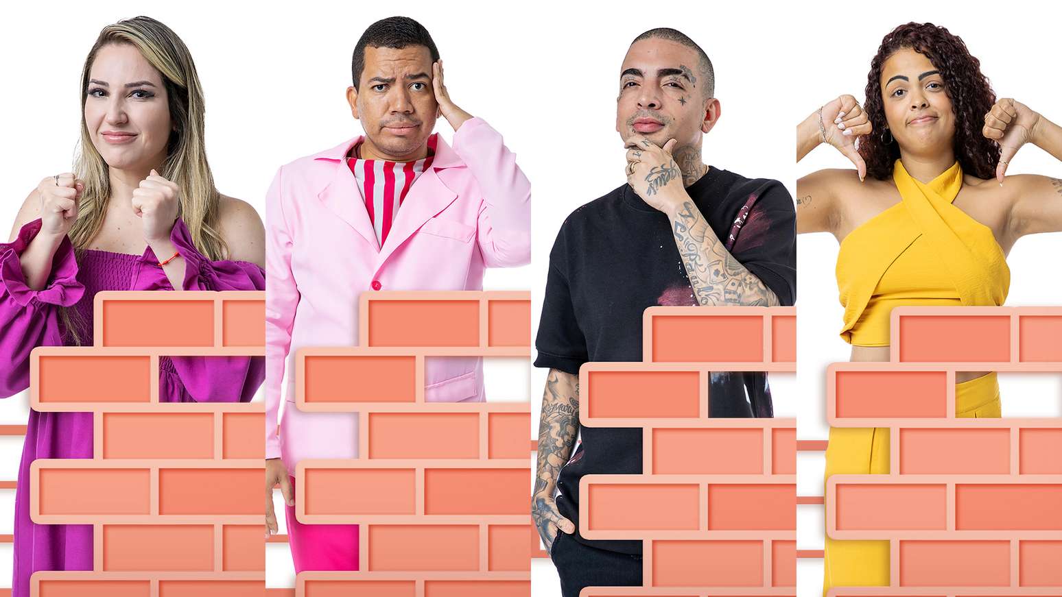 Guimê, Paula, Bruno e Amanda disputam o paredão da semana no "BBB 23"