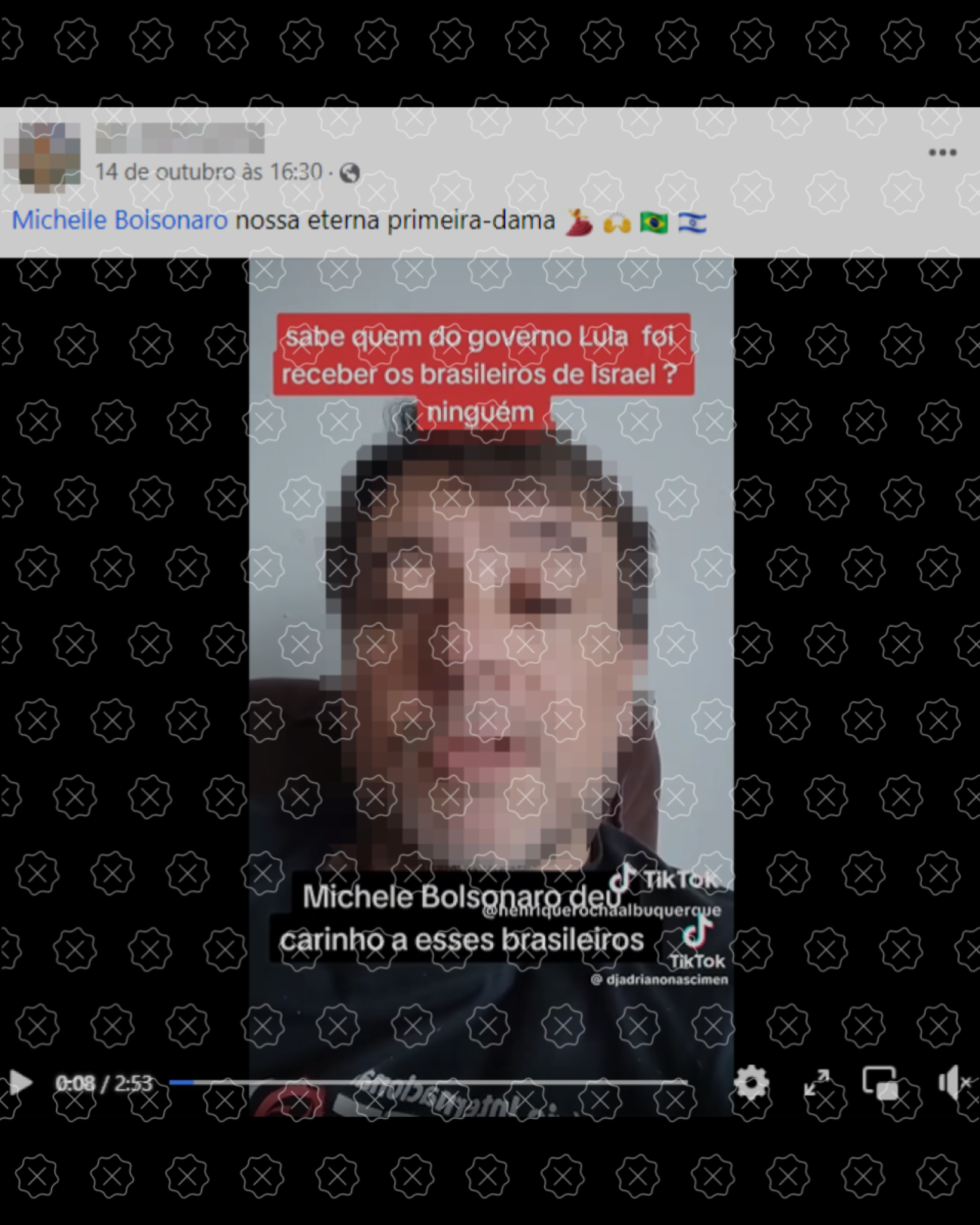 Posts usam vídeo antigo para alegar que Michelle Bolsonaro recebeu ...