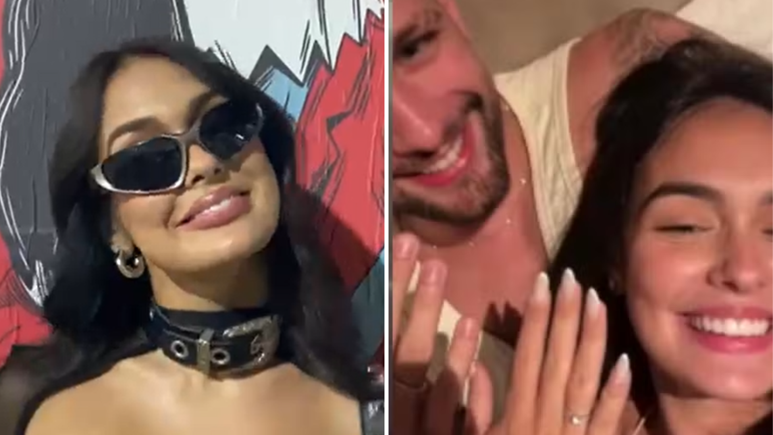 Ex-BBB Larissa Santos comenta término de namoro no Lolla