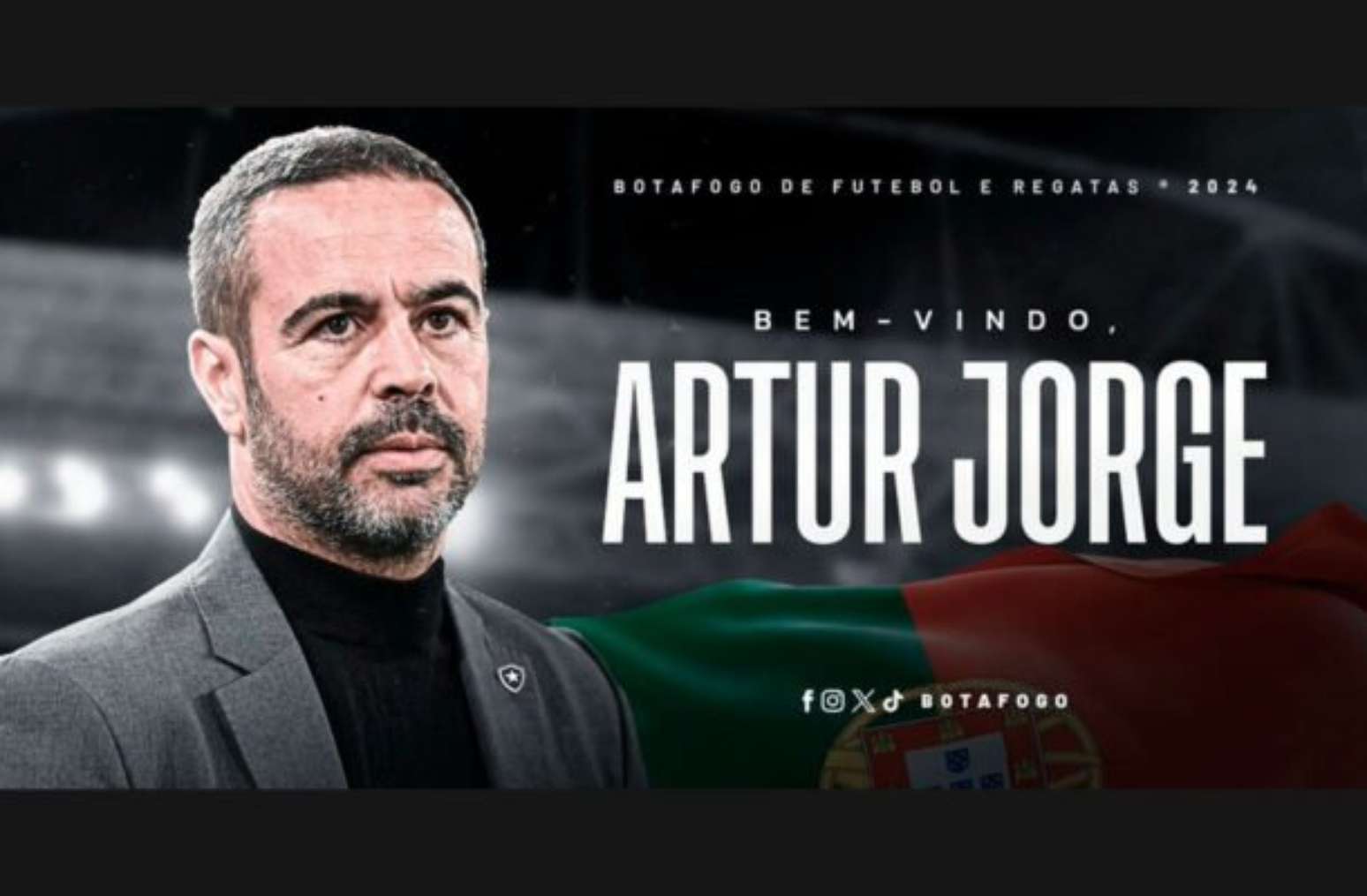 É oficial! Botafogo anuncia contratação de Artur Jorge