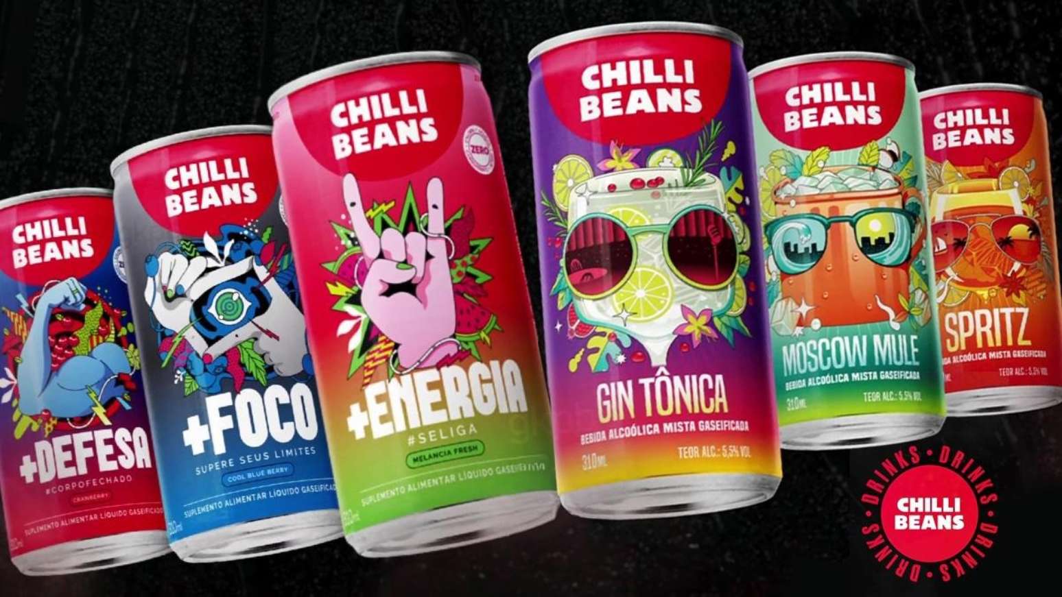 Chilli Drinks: novas bebidas funcionais da Chilli Beans