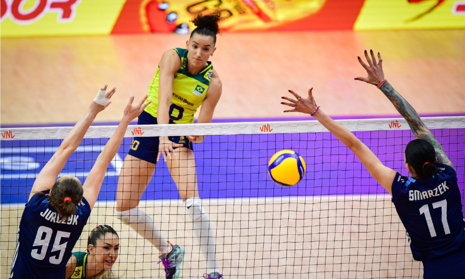 Brasil perde para a Polônia na disputa do bronze da VNL 2024