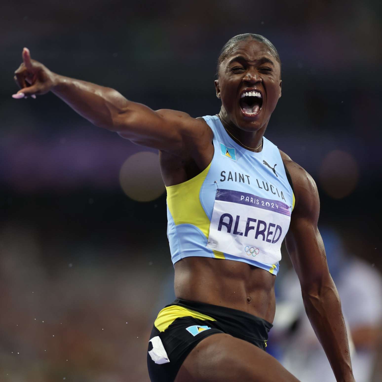 Histórico: Julien Alfred faz história ao vencer prova no Atletismo em ...