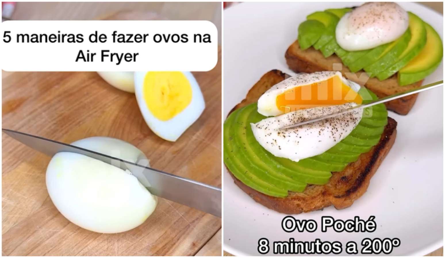 Aprenda cinco maneiras de fazer ovos na air fryer