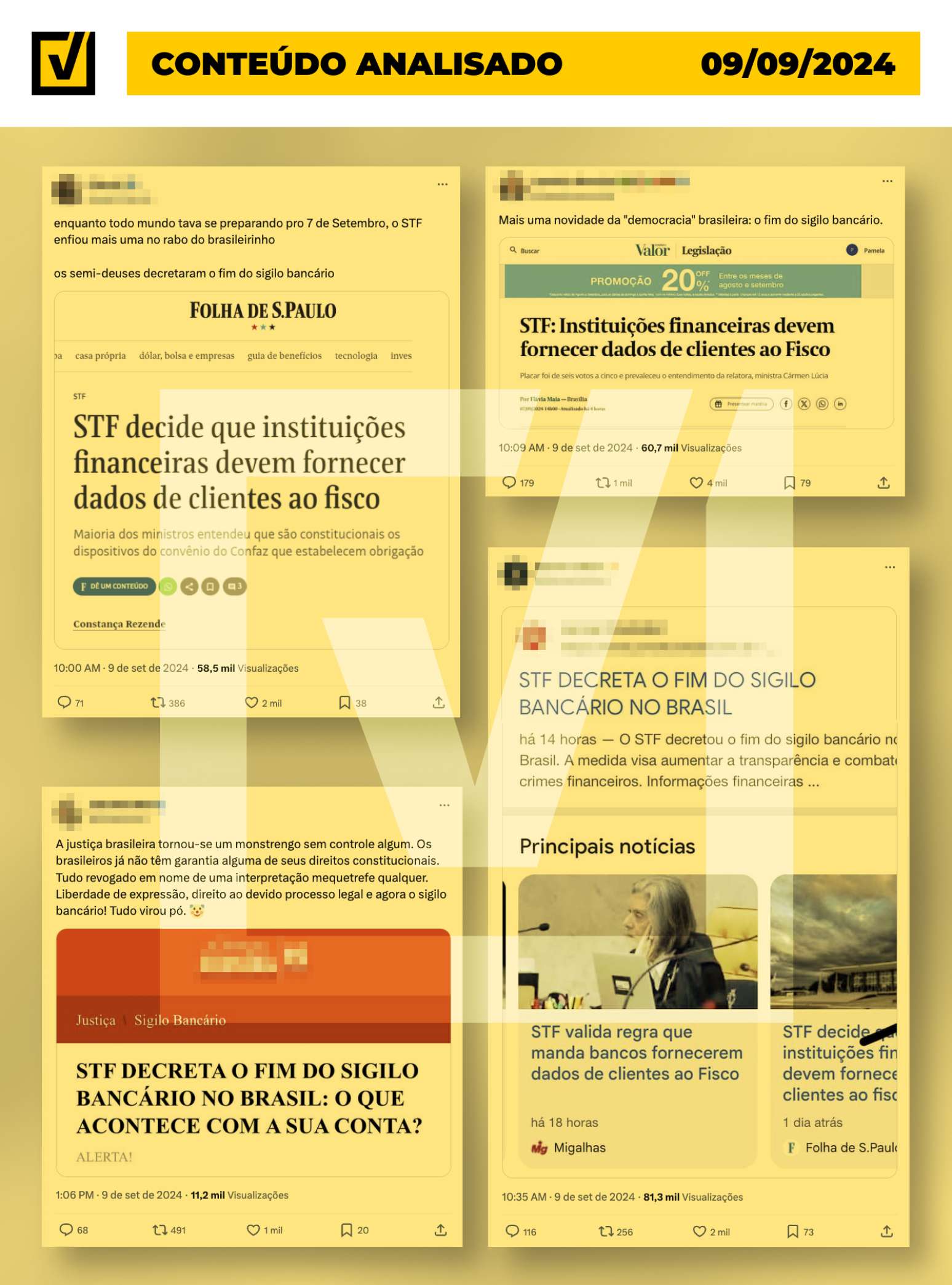Entenda o que muda no sigilo bancário com nova resolução do STF