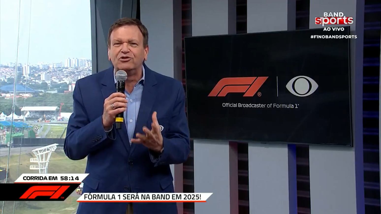 Fórmula 1: Sergio Maurício confirma a Band na transmissão da F1 em 2025