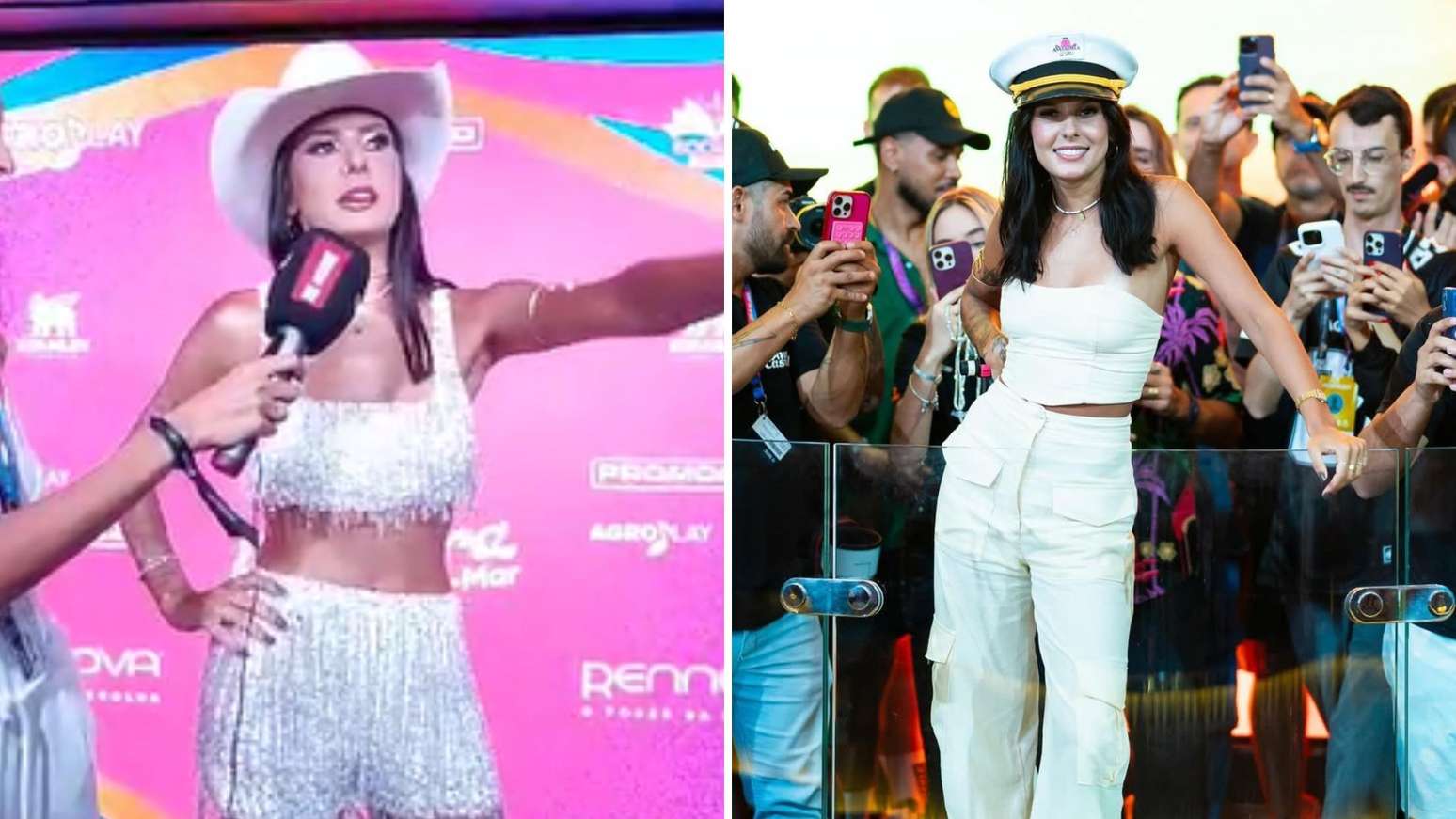 No navio, Ana Castela promete cair na farra com fãs: 'São doidas'