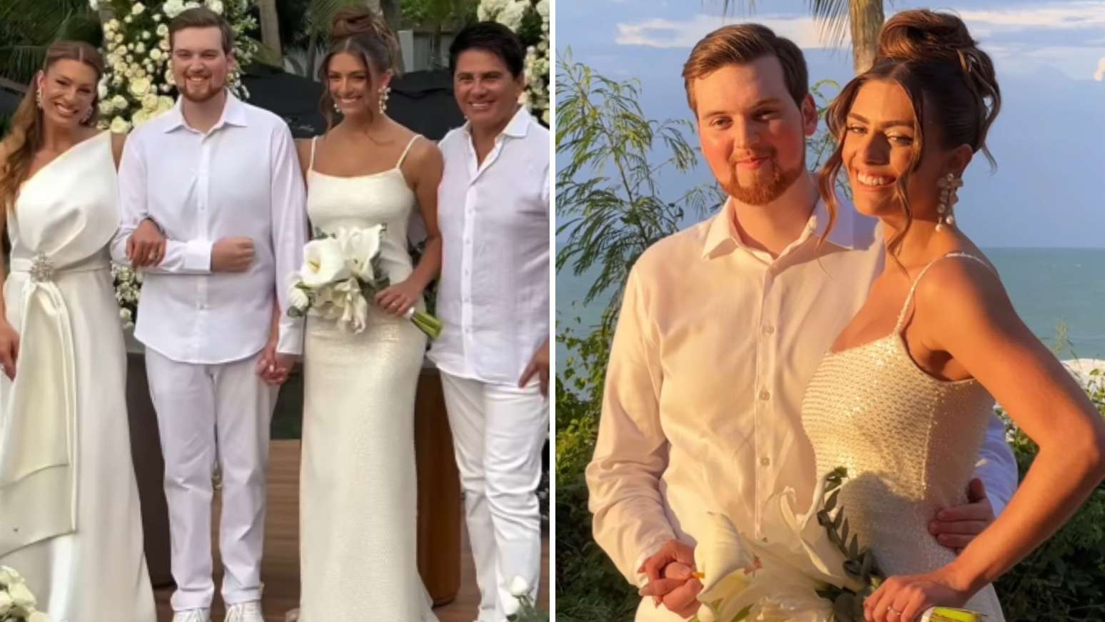 Filha de Cesar Filho e Elaine Mickely se casa em resort luxuoso: veja ...