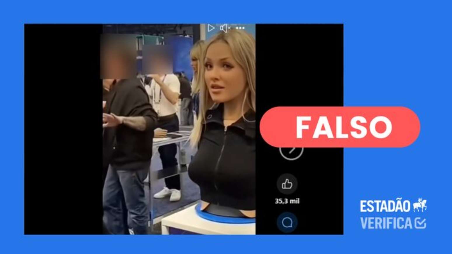 É falso que Elon Musk tenha criado robô com íris humana