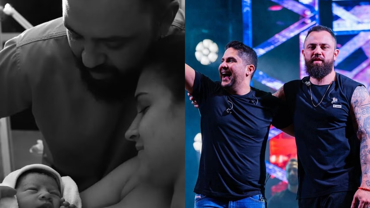 Cantor Mateus, da dupla Jorge e Mateus, anuncia o nascimento do terceiro filho