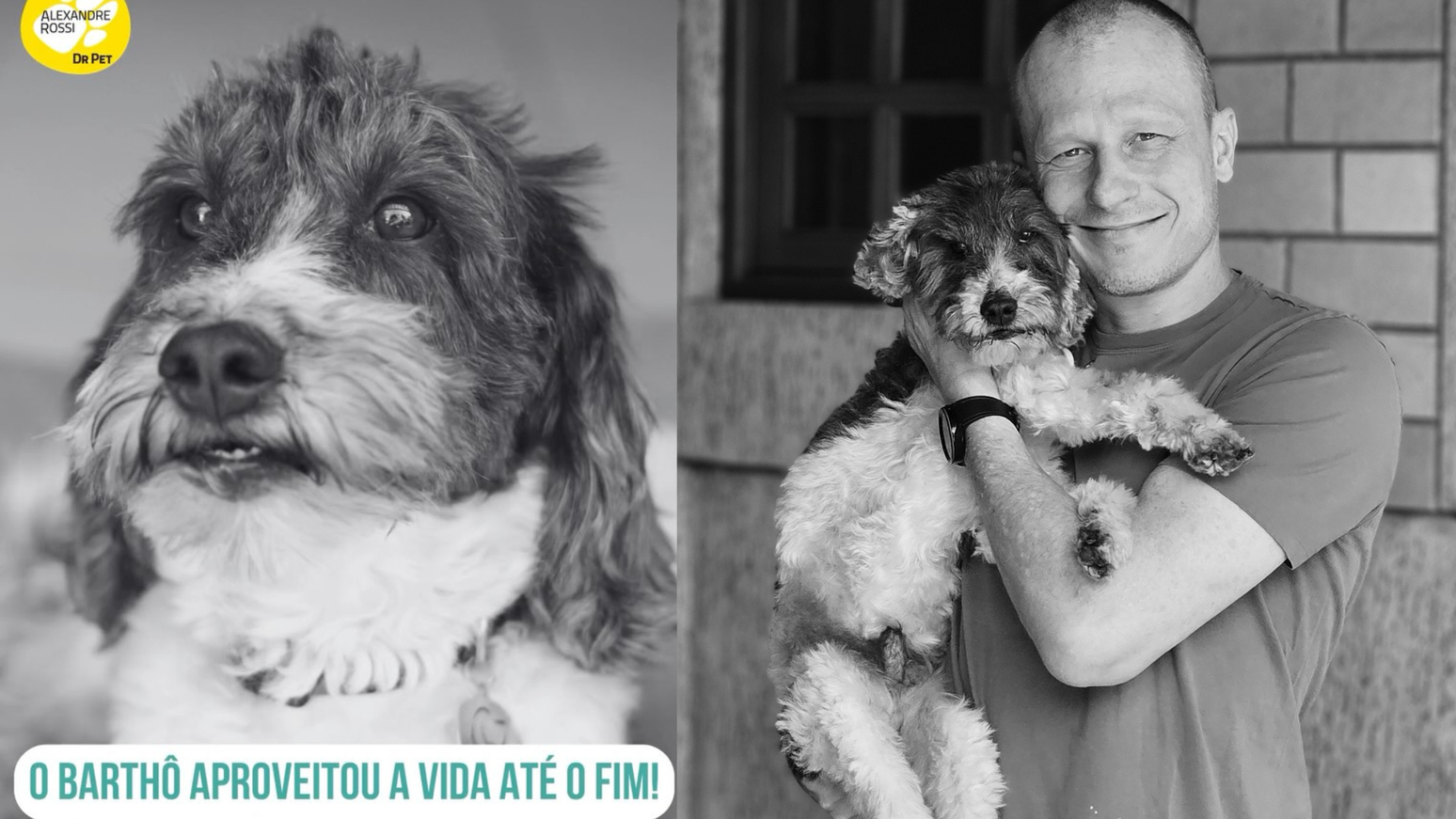 Alexandre Rossi, o Dr. Pet, anuncia a morte de Bartho, irmão de Estopinha
