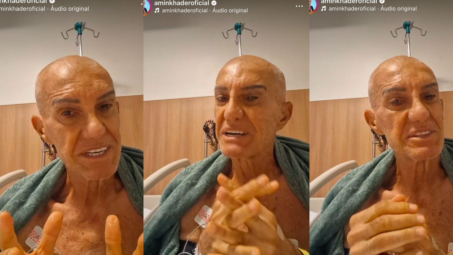 Amin Khader passa por procedimento de emergência e é internado: 'Tive ...