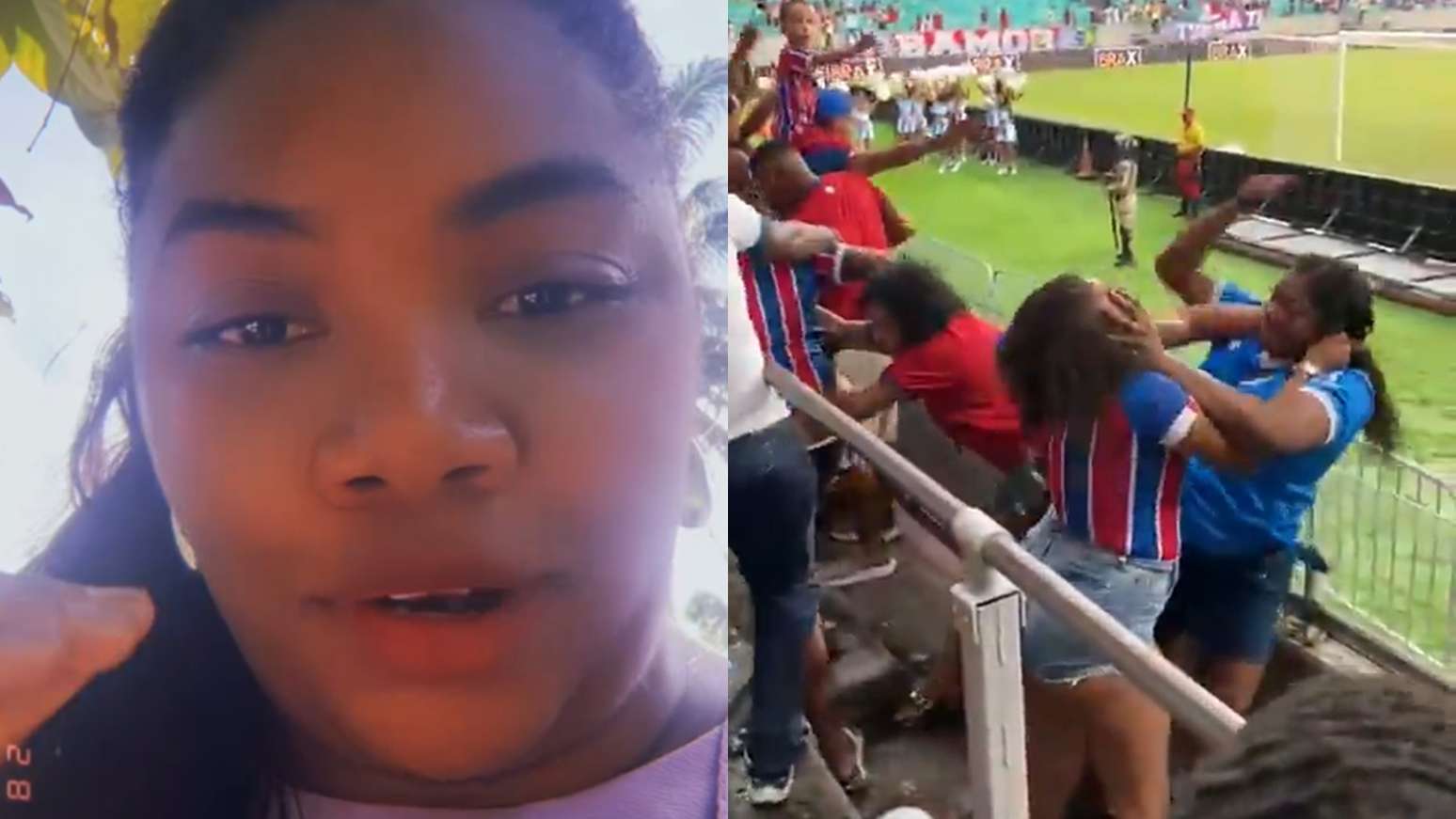 Irmã de Davi Brito nega briga em estádio após vídeo viralizar: 'Não sou ...