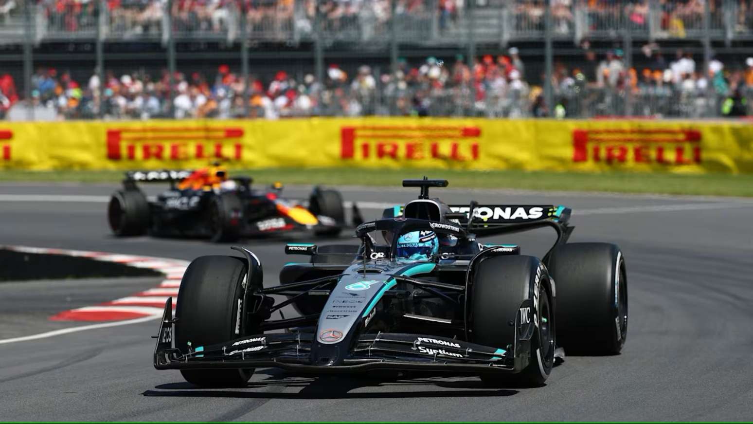 F1: George Russell converte a pole em vitória no Canadá