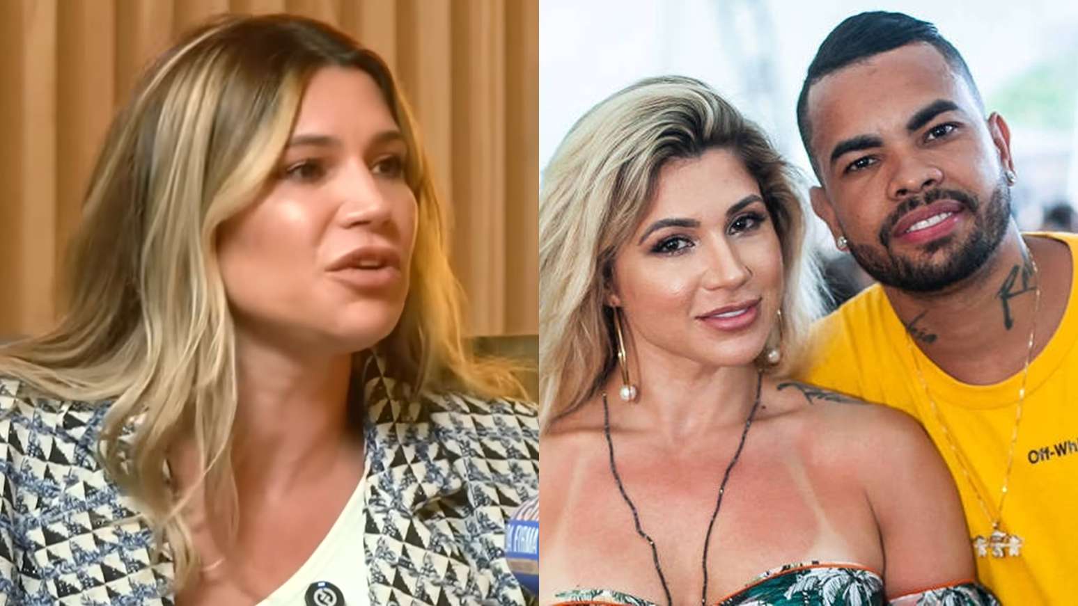 Dani Souza rebate críticas por aparência do marido, Dentinho: 'Ele é lindo'