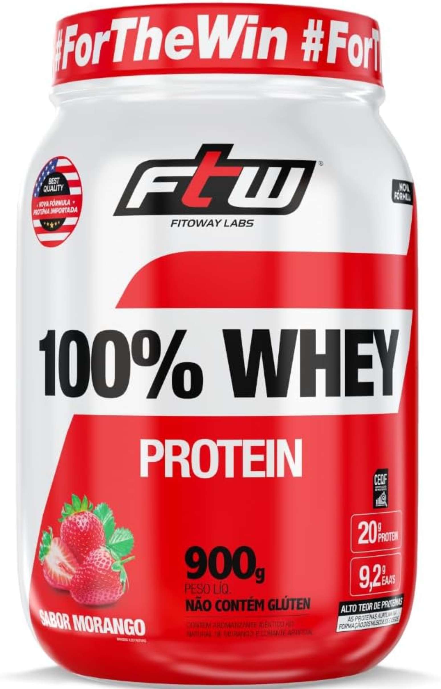 FTW Whey Protein Concentrado Morango com 21% OFF é destaque para quem busca ganho muscular com ...