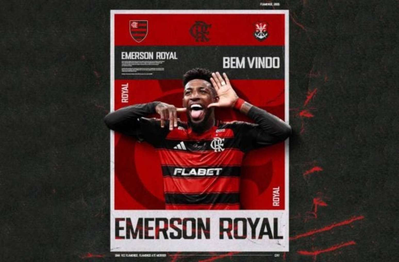 Flamengo anuncia contratação de Emerson Royal