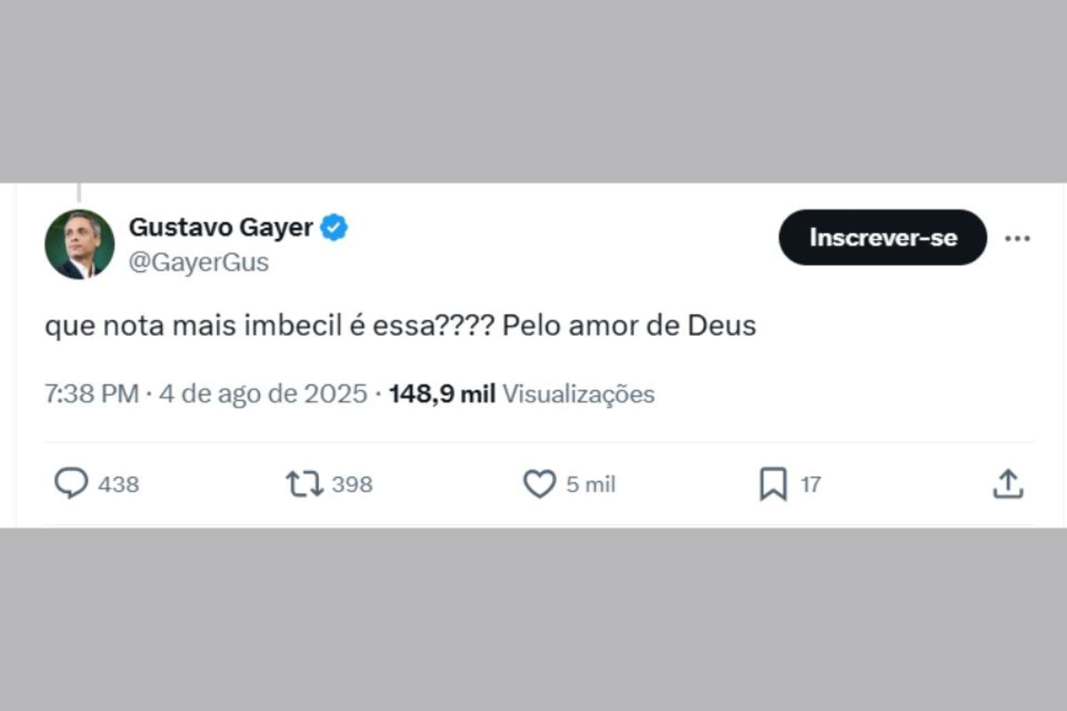 Deputado Gustavo Gayer critica Valdemar Costa Neto e acumula polêmicas