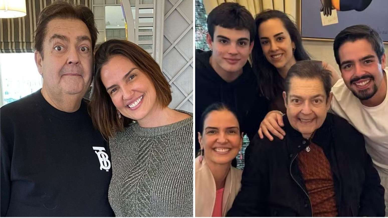 Por que esposa não visitou Faustão no Dia dos Pais? Filhos passaram a ...