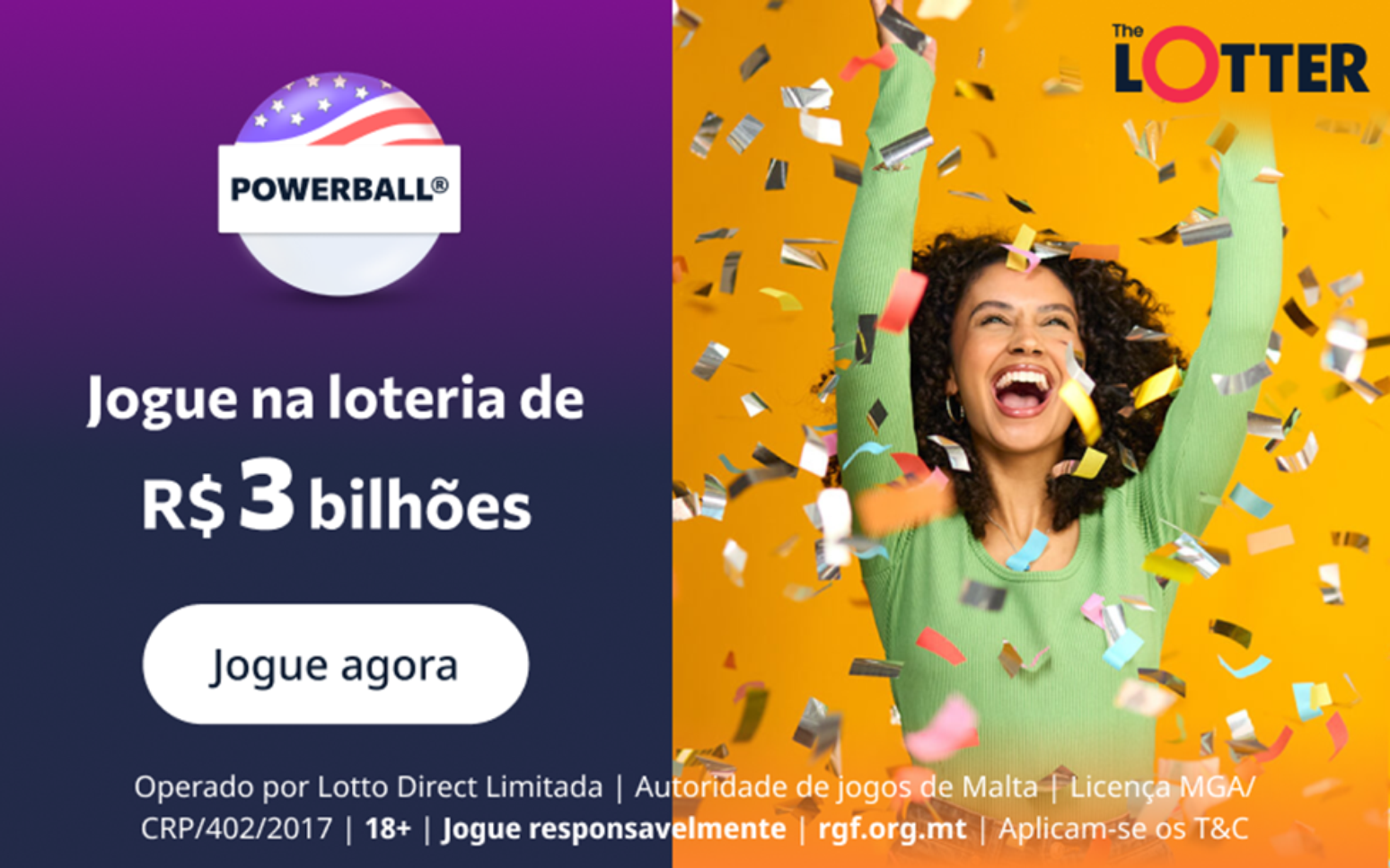 R$ 3 bilhões no Powerball deste sábado - garanta seu bilhete agora
