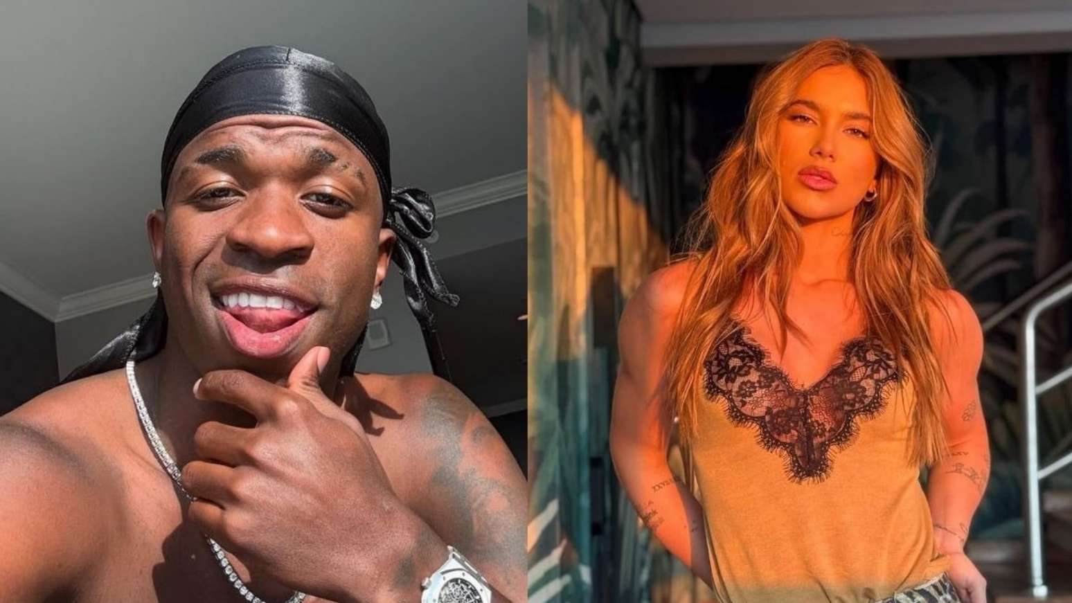 Pegos no flagra! Vídeo mostra Vini Jr. e Virginia Fonseca deixando barco na Espanha