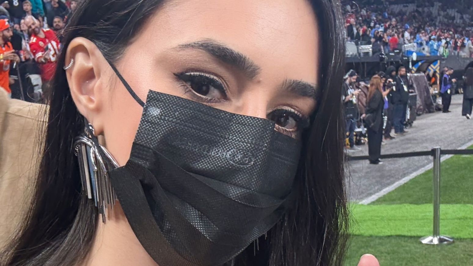 Bruna Biancardi esconde o rosto após ter celulite facial: 'Parece que ...