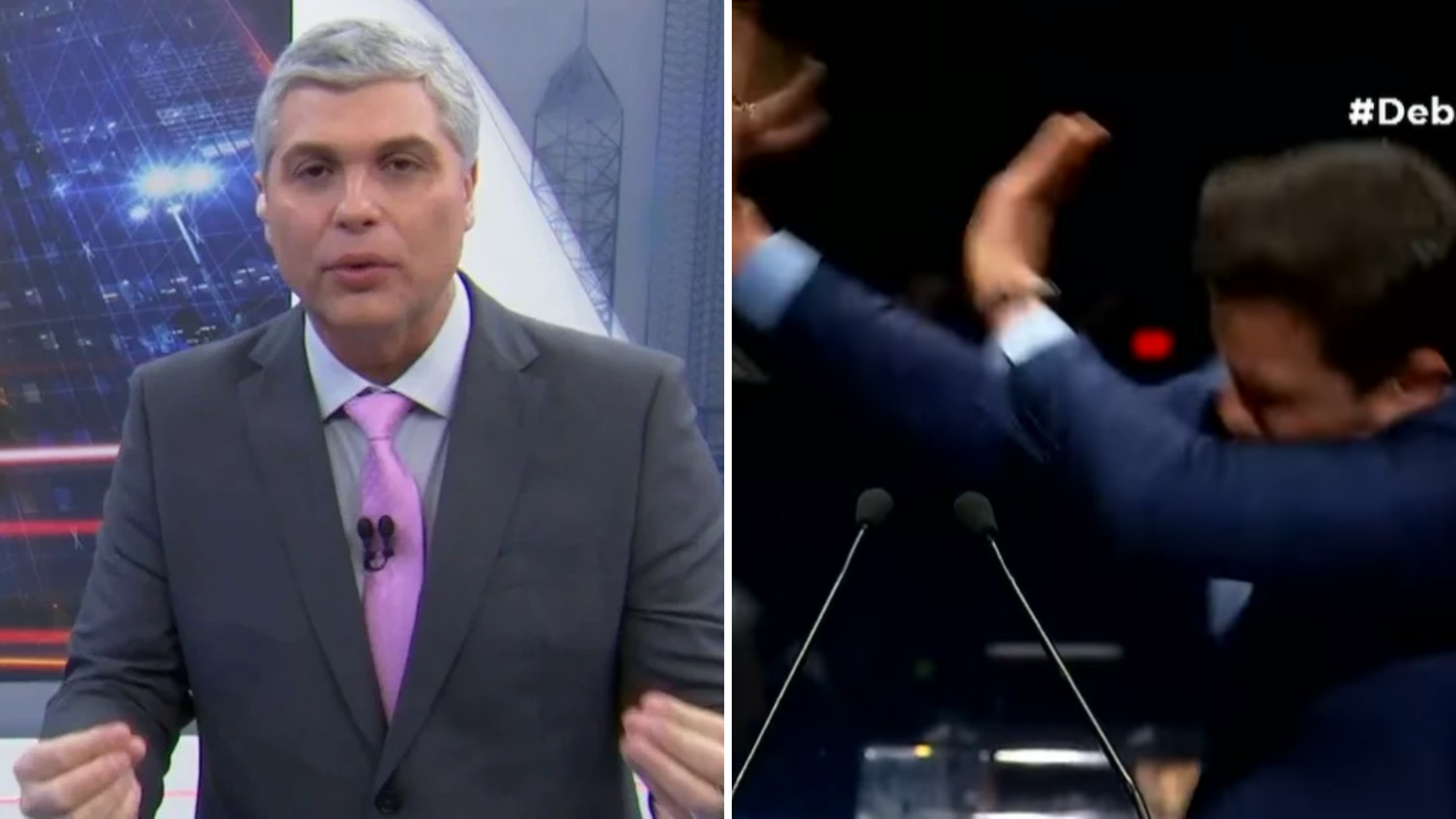 Filho de Datena conta que Pablo Marçal 'pediu' para levar cadeirada